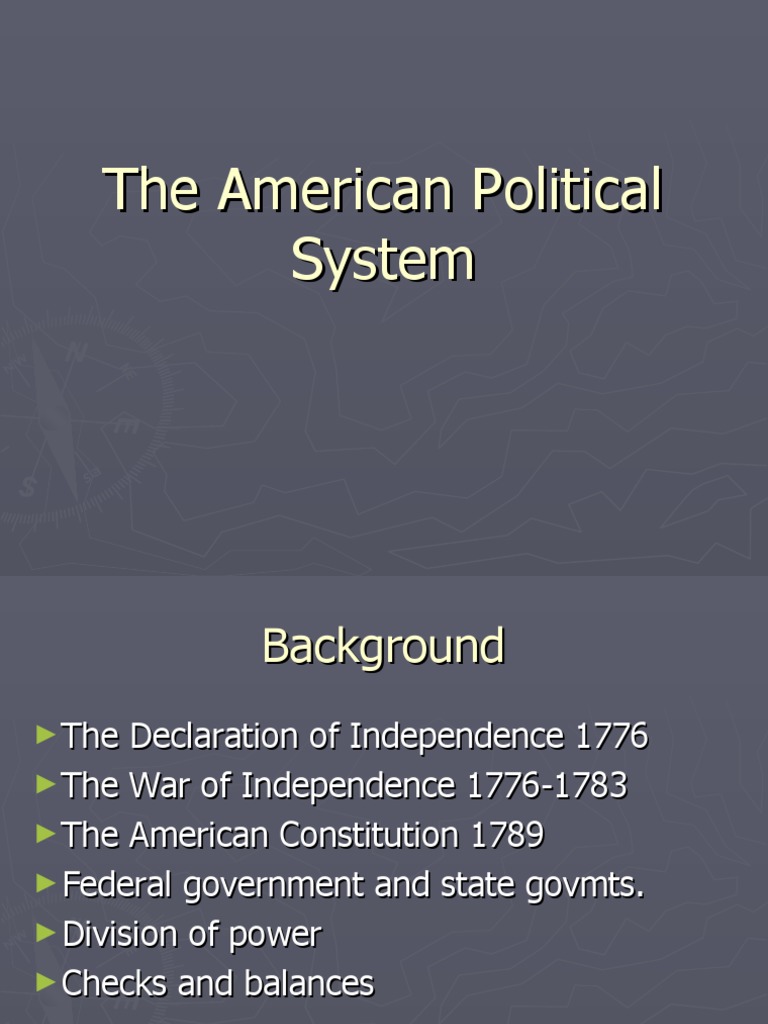 The American Political System | PDF | Federal Government Of The United ...