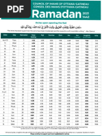 Ramadan 2024 Timetable and Dates | PDF | Ramadan | Sharia