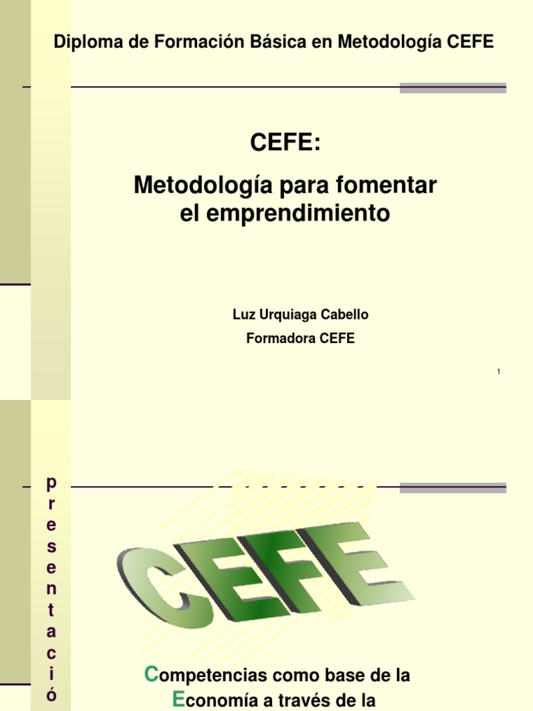 Historia y Modelo CEFE | PDF | Iniciativa empresarial