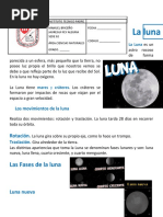 Las Fases de La Luna para Alumnos de Primaria | PDF
