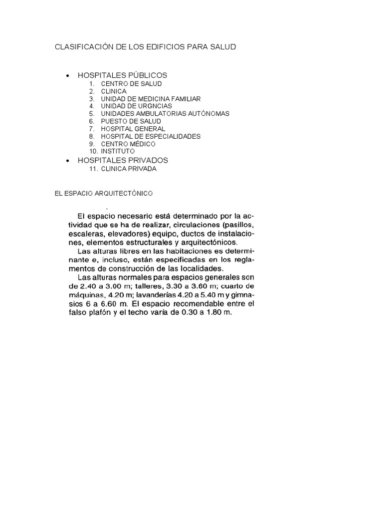 CLASIFICACIÓN-DE-LOS-EDIFICIOS-PARA-SALUD | PDF