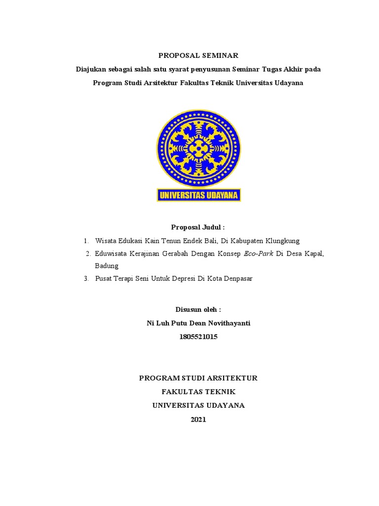 Proposal Seminar | PDF