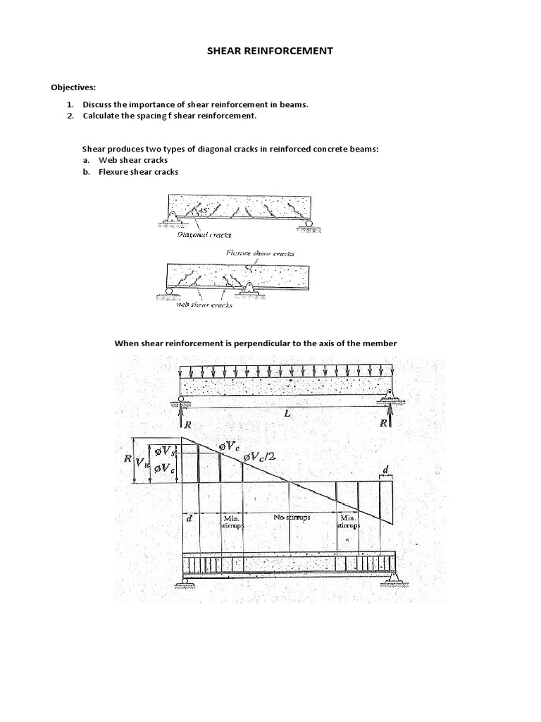 Shear Reinforcement | PDF | Beam (Structure) | Strength Of Materials