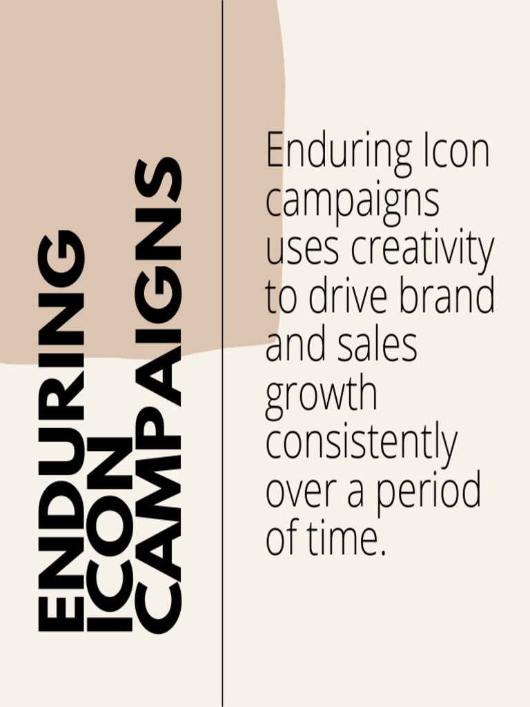 Enduring Icon Campaign | PDF