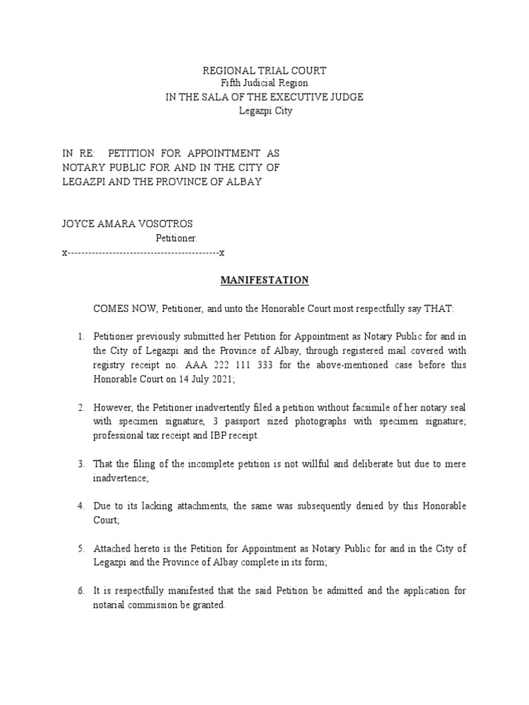 Notarial Petition 2 | PDF | Notary Public | Justice