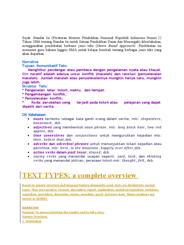 Narrative Text | PDF | Seni & Disiplin Bahasa | Kajian Bahasa Asing