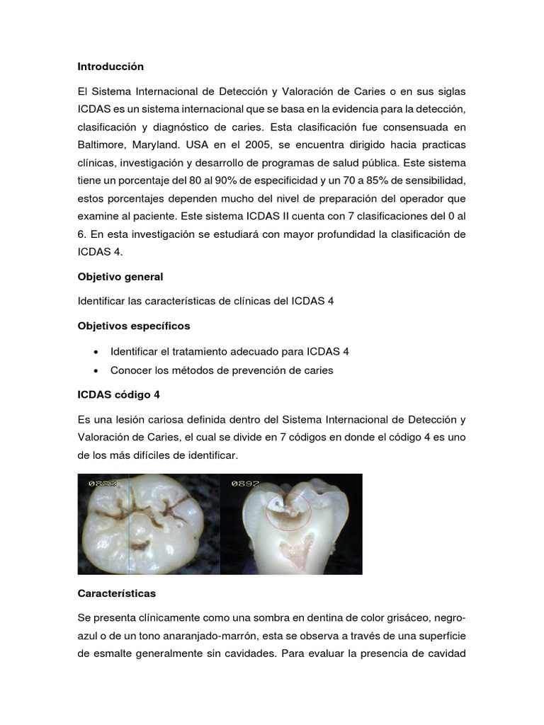 Icdas 4 | PDF | Odontología | Ciencias de la Salud