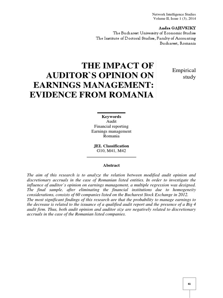 Nis 3 8 | PDF | Audit | Auditor's Report