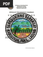 Barangay Low Income Certification Sample | PDF