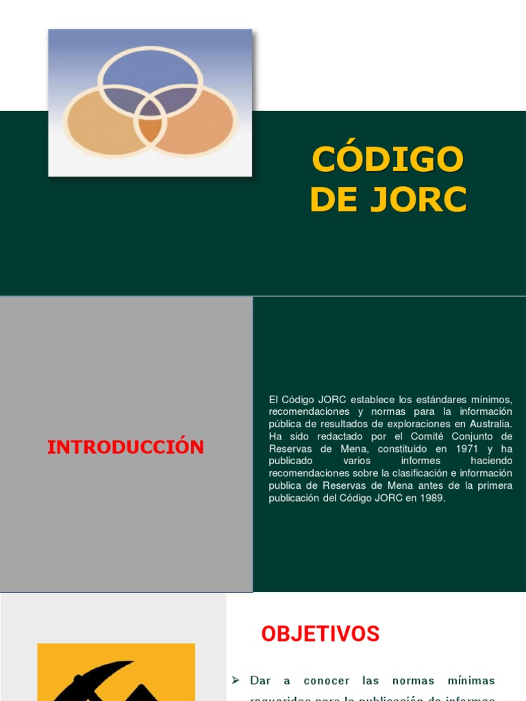 El Código JORC: Estableciendo Estándares para la Divulgación Pública de ...