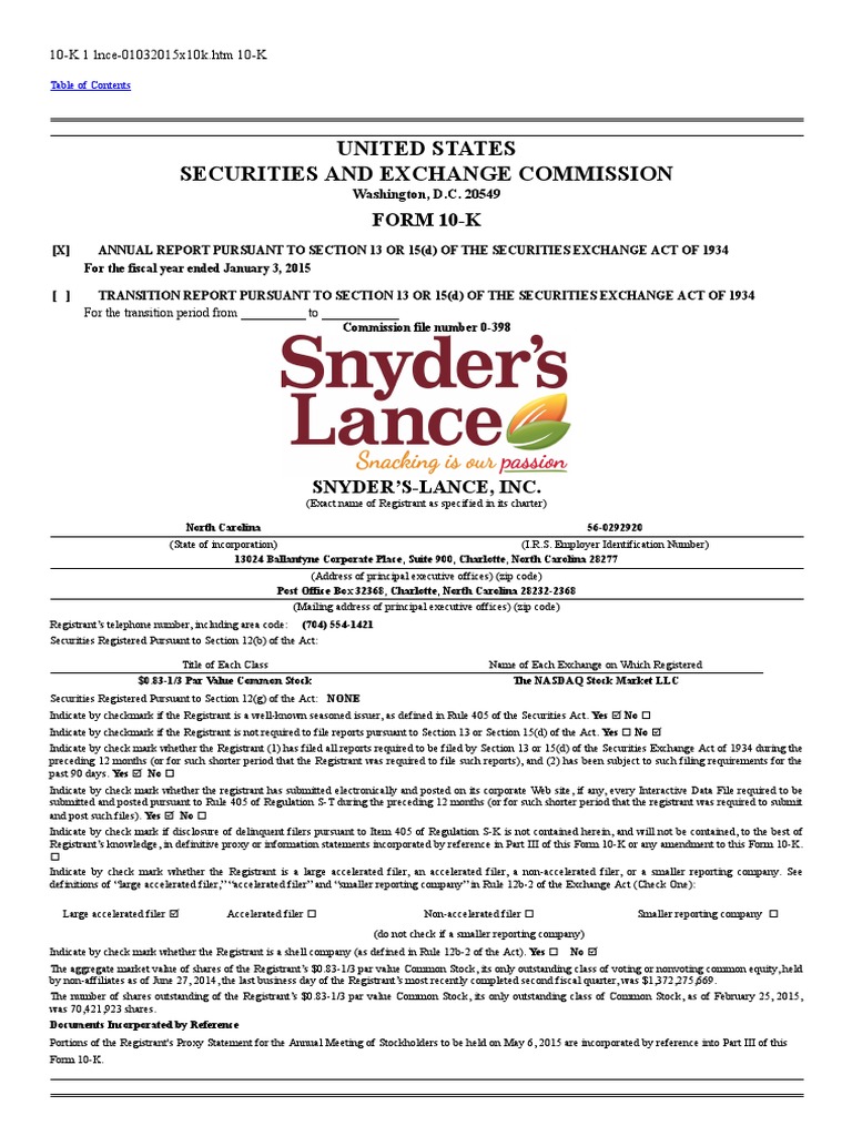 10-K Dec 2014 | PDF | Mergers And Acquisitions | Form 10 K