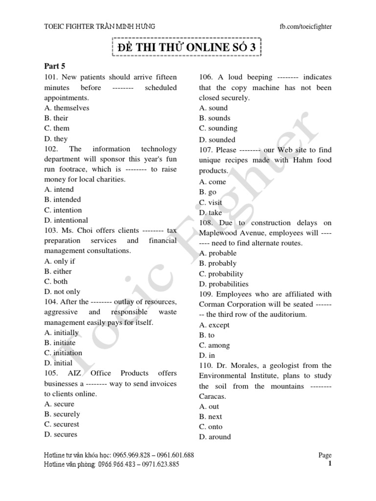 Chua de ThiThu Online So 03 | PDF | Shirt | Meal