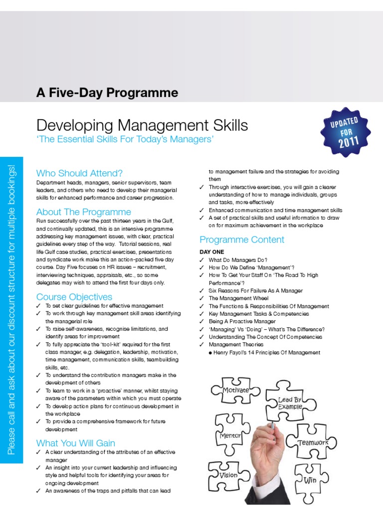 3 - Developing Management Skills | PDF | Leadership | Swot Analysis