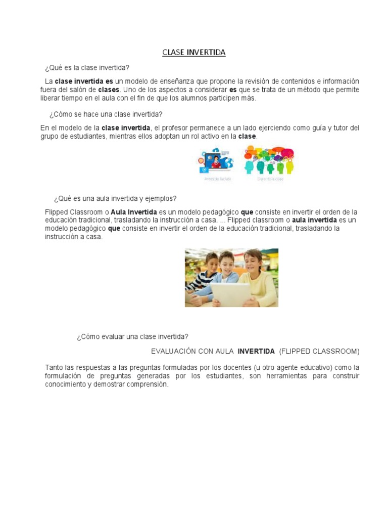 Clase Invertida | PDF