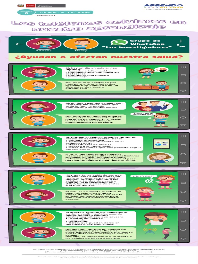 Exp8-Primaria-5y6-Infografia-Act1 LOS TELEFONOS CELULARES EN EL ...