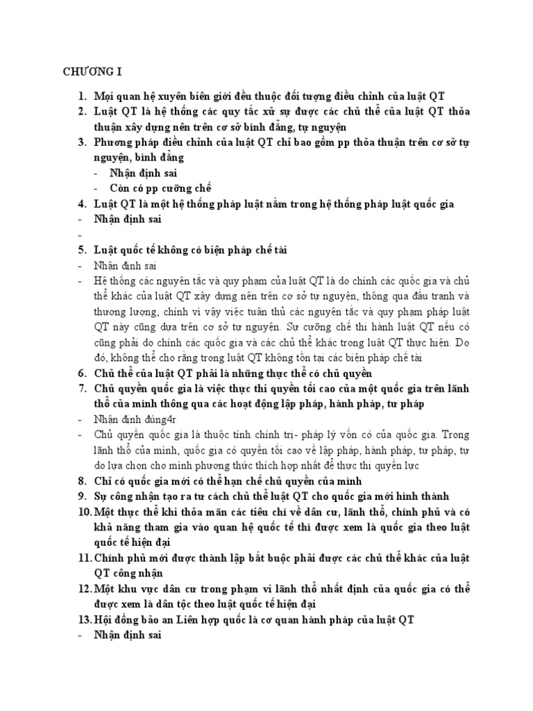 NĐ, BT Chương 1 CPQT | PDF