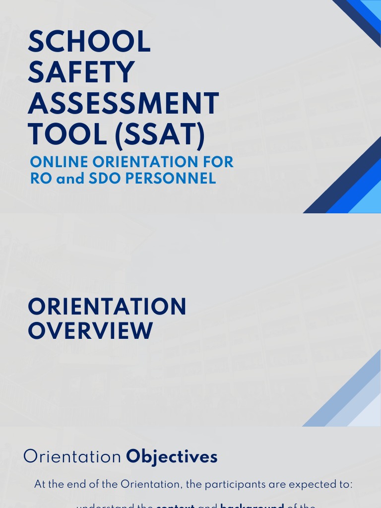 2 - The School Safety Assessment Tool (2021) | PDF | Teachers | Learning