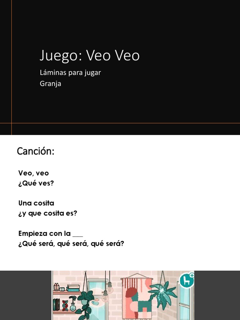 Juego Infantil: Veo Veo en la Granja | PDF