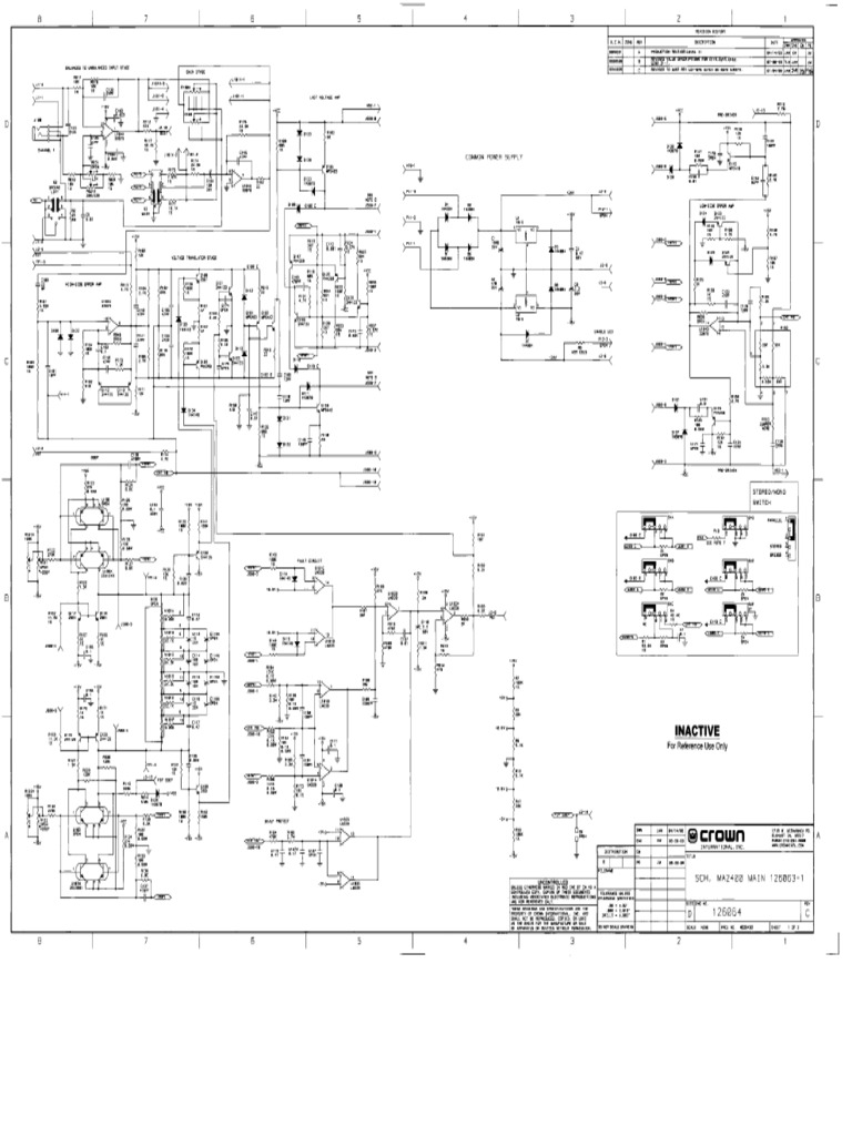 Macro Tech 2400 Schematic 3 Ma2400main - 126063 | PDF