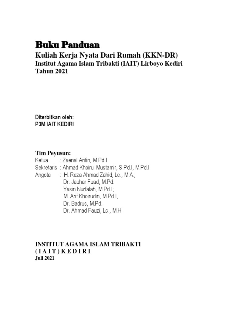 Buku Panduan Kkn Dr Pdf