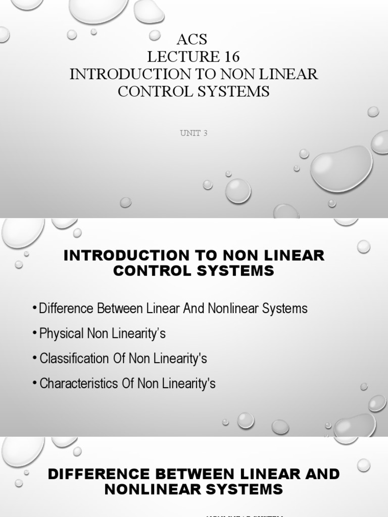 ACS Describing Function Analysis | PDF | Nonlinear System | Resonance