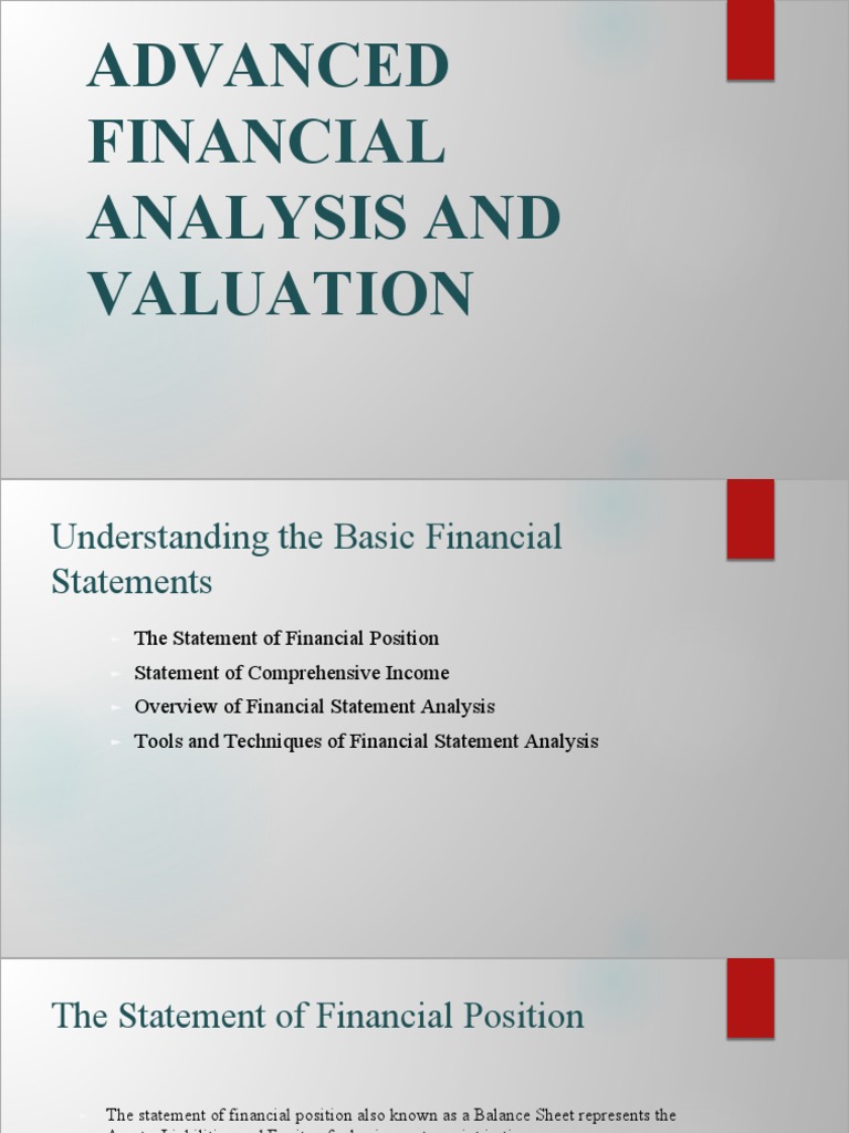 Advanced Financial Analysis | PDF | Financial Ratio | Investing
