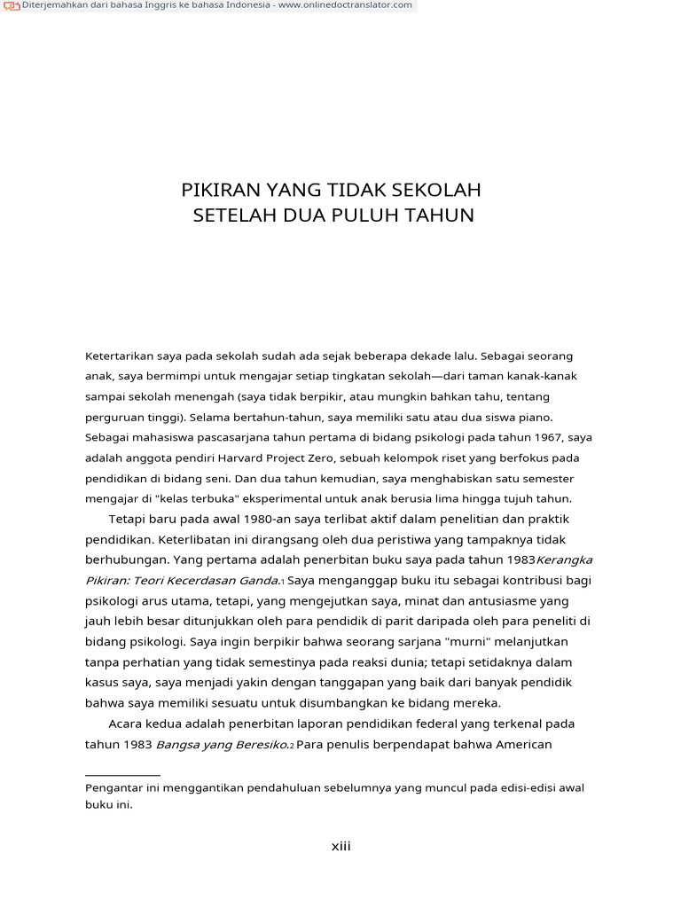 THE UNSCHOOLED MIND-intro - En.id | PDF