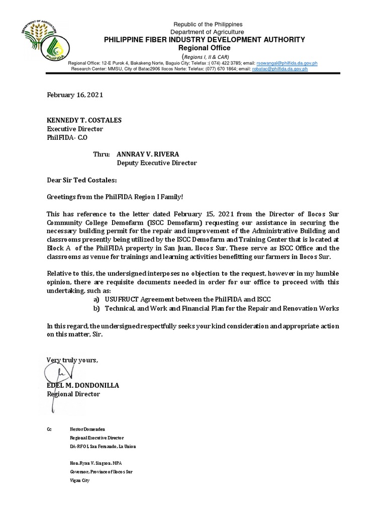 Letter Re Building Permit | PDF
