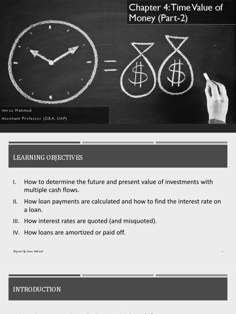 Ch-4 - TVM (Part-2) | PDF | Loans | Annual Percentage Rate