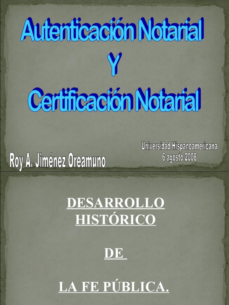 Certificacion Notarial | PDF | Derecho Civil (Common Law) | Ley común