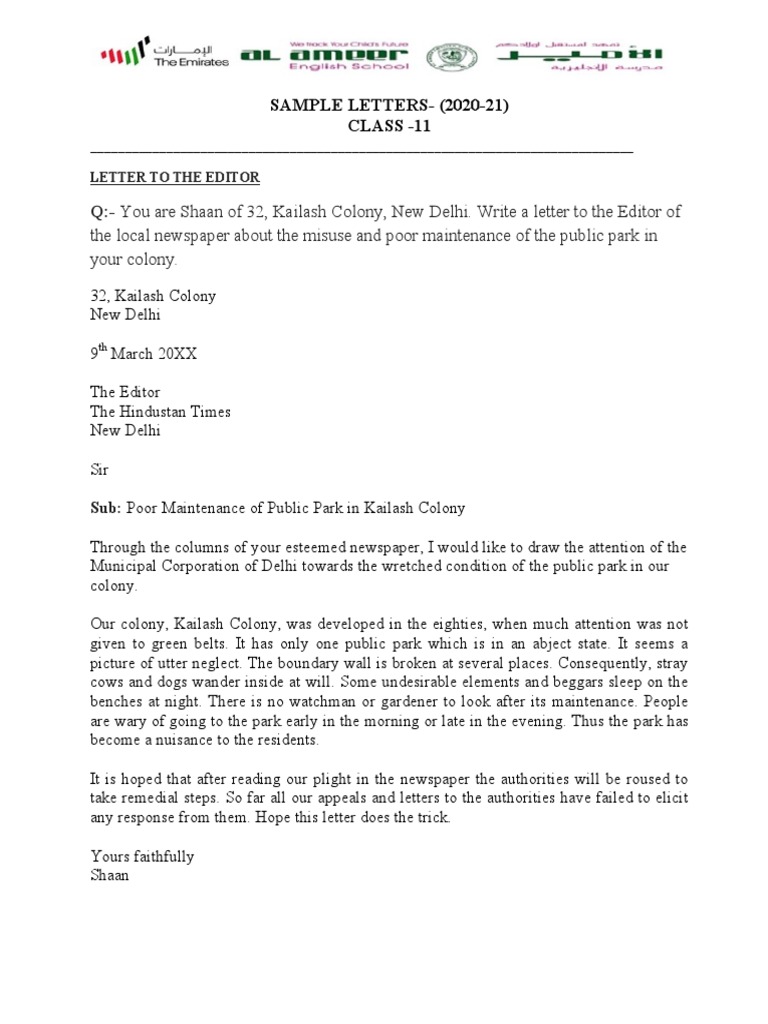 Sample Letters | PDF