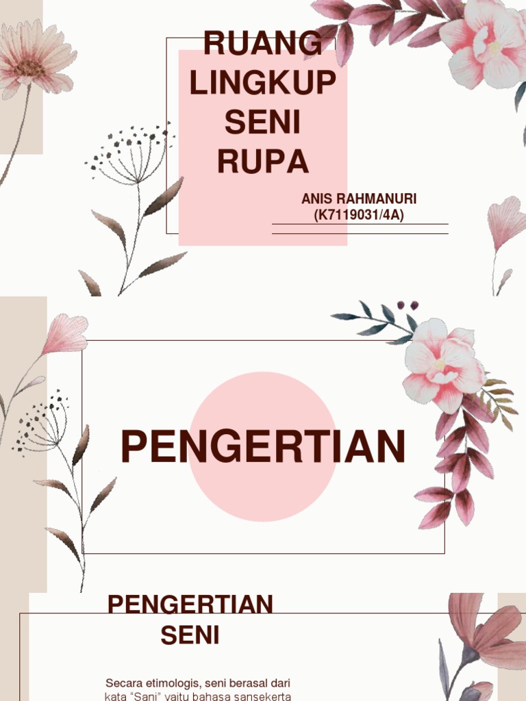 Ruang Lingkup Seni Rupa | PDF