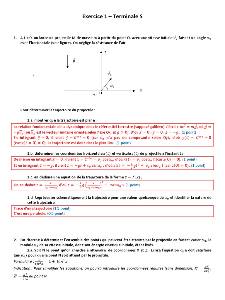 IPhO Exo-1 TS 2018 Corrigé | PDF | Physique | Physique théorique