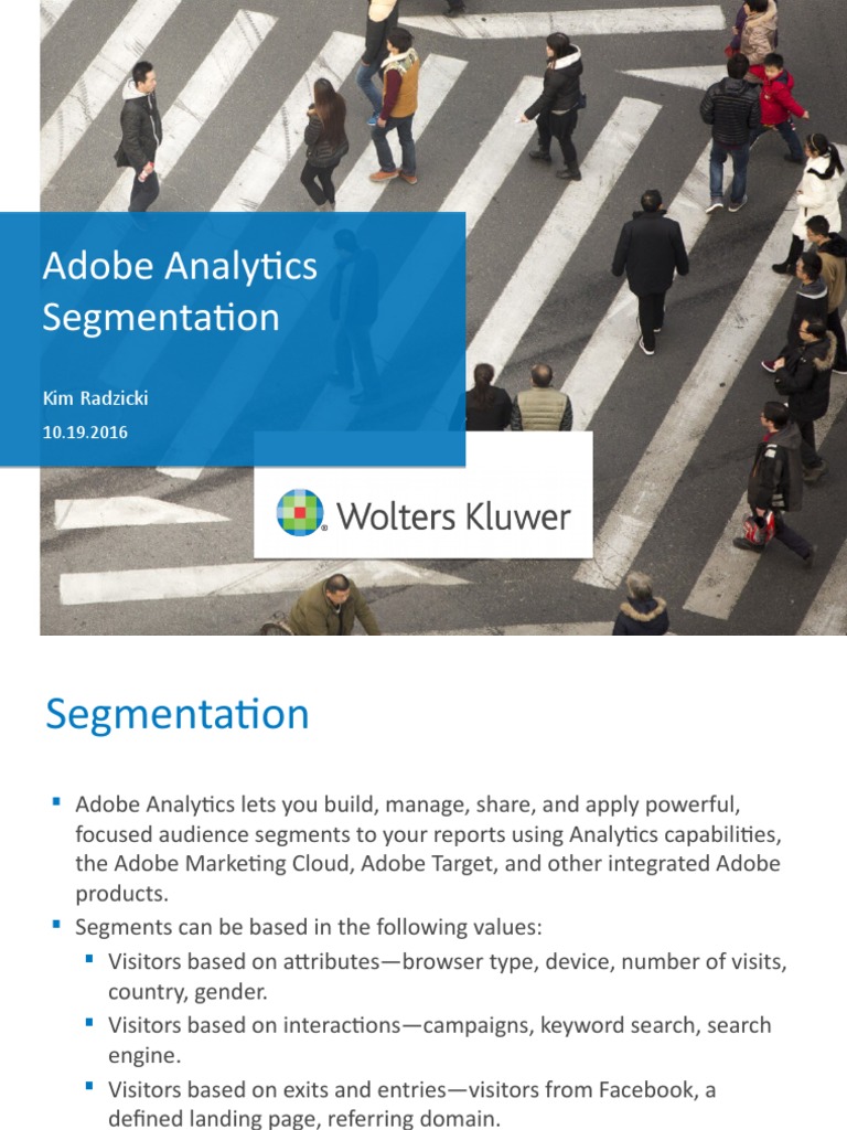 Adobe Analytics Segmentation | PDF | Software | Computing