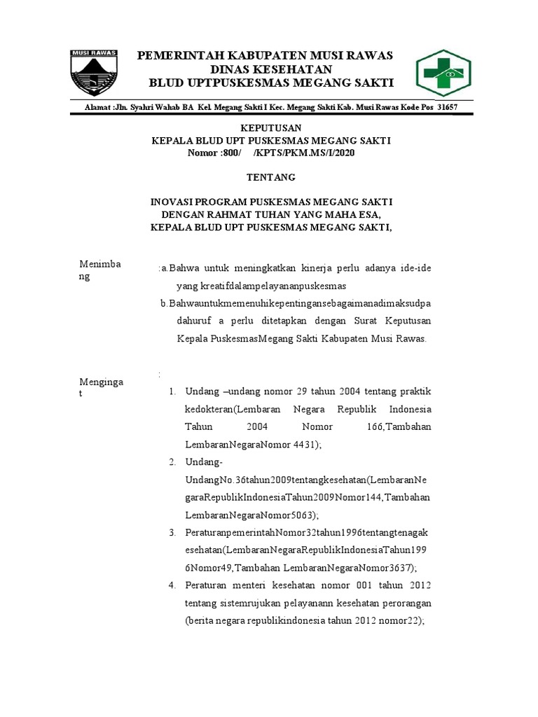 Inovasi Puskesmas | PDF