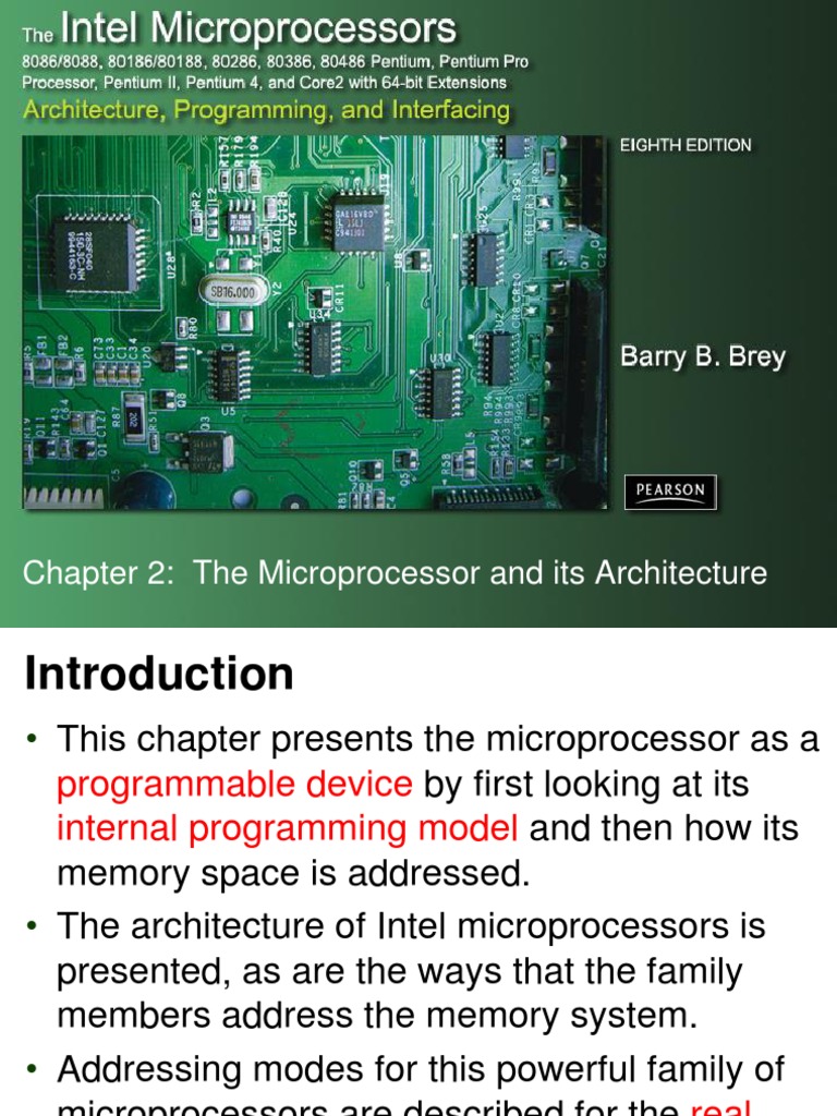 2Ch2-The Microprocessor and Its Architecture, Brey Barry | PDF | Microprocessor | Central ...