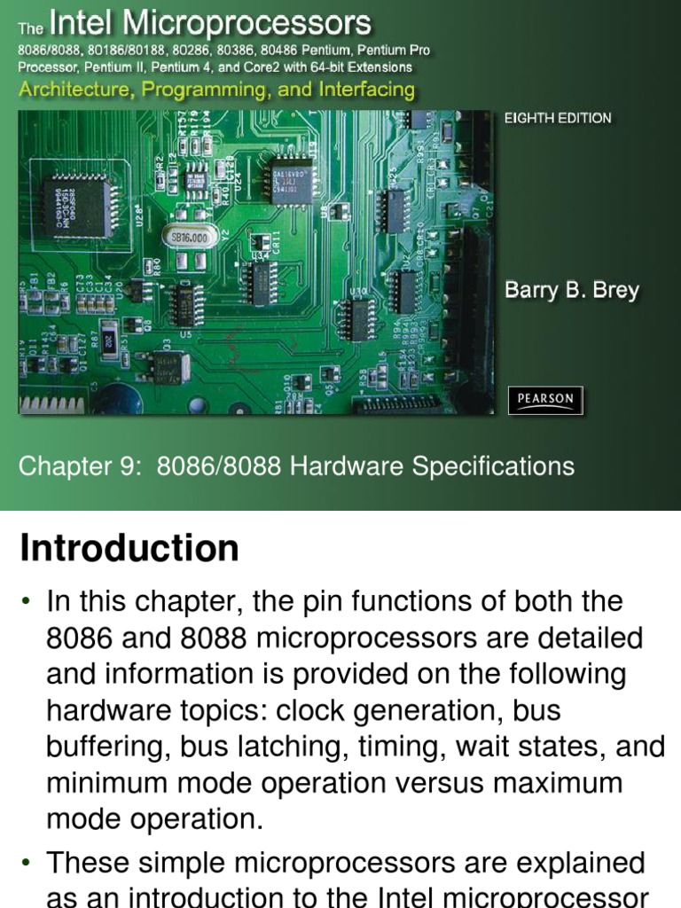 Chapter 9: 8086/8088 Hardware Specifications | PDF | Microprocessor | Central Processing Unit