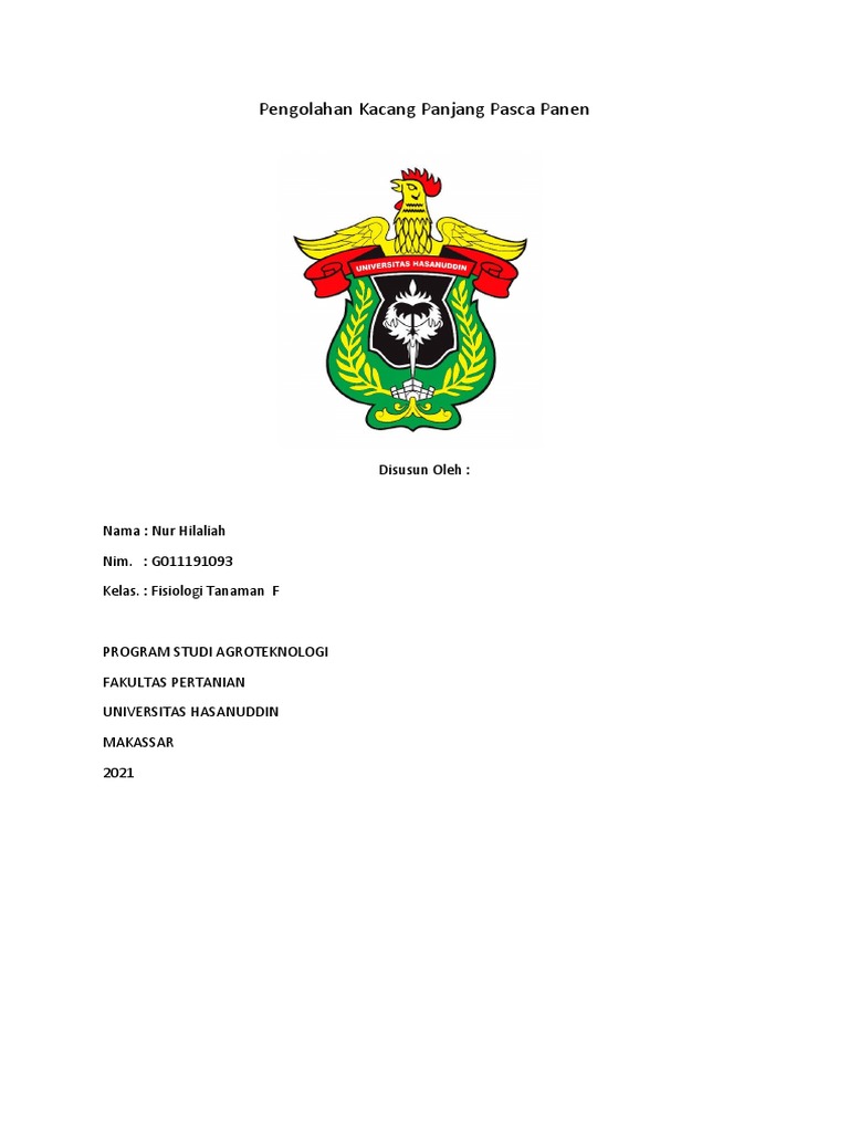 Penanganan Pasca Panen Kacang Panjang | PDF