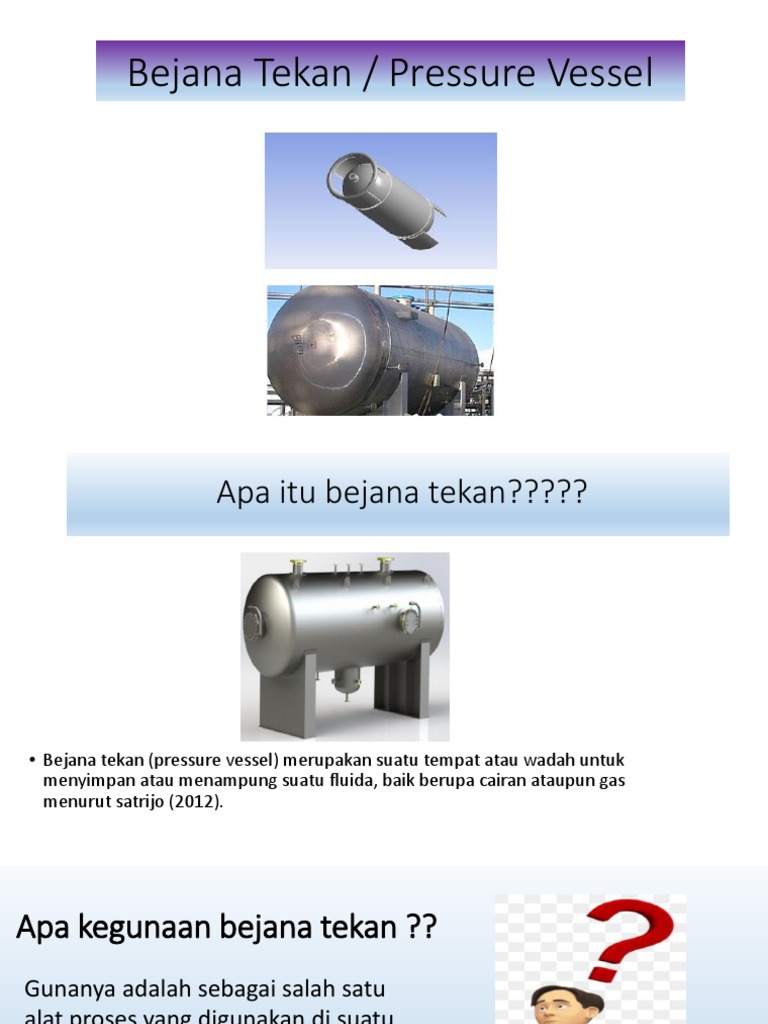 Definisi dan Klasifikasi Bejana Tekan | PDF | Sejarah