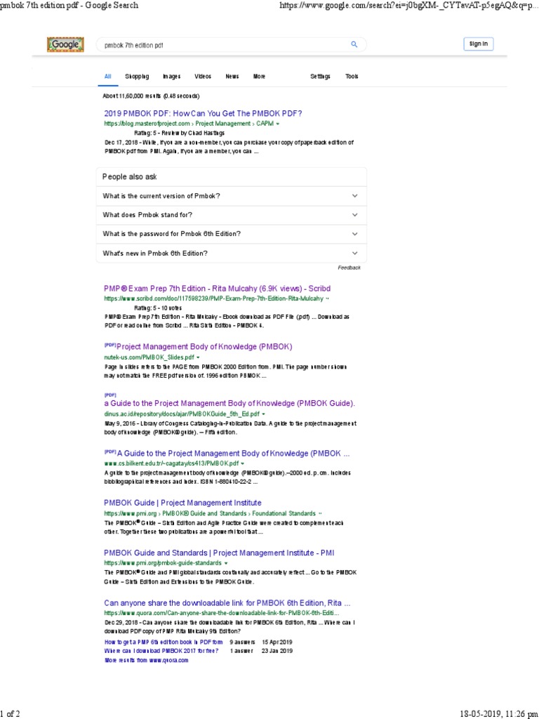 Pmbok 7th Edition PDF Google Search Compress | PDF | Multimedia ...