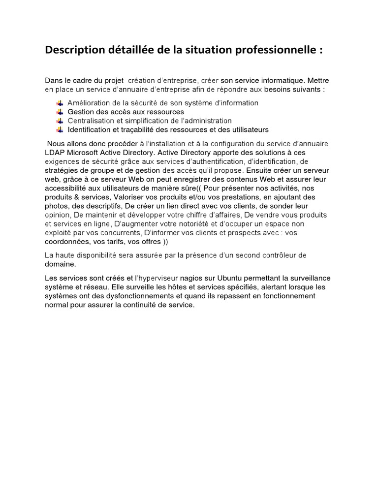 Epreuve E4 | PDF | Active Directory | Serveur (Informatique)