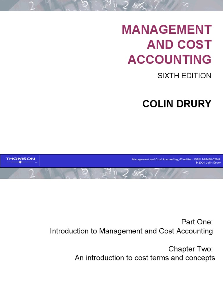 Colin Drury 6e Chapter 2 | PDF | Cost Accounting | Cost