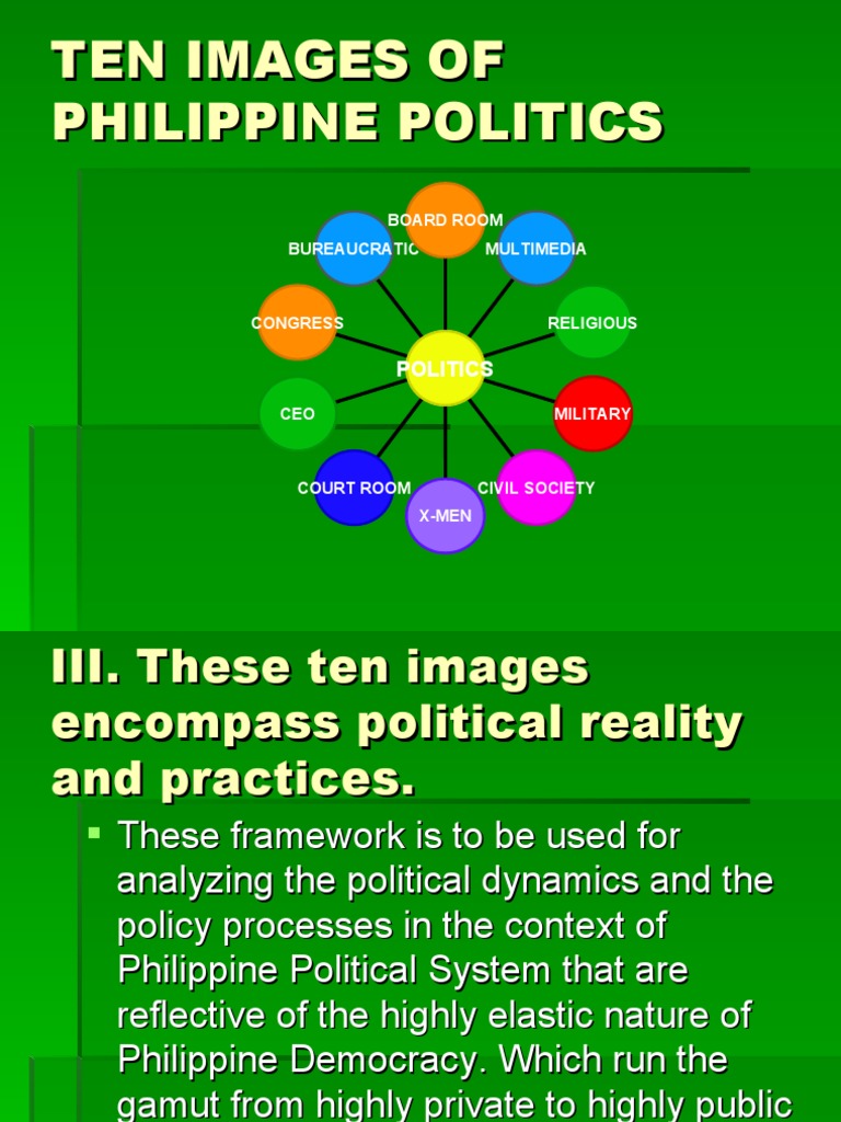Ten Images of Philippine Politics | PDF | Public Sphere | Social ...