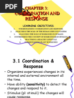 Coordination in Animals | PDF | Stimulus (Physiology) | Nervous System