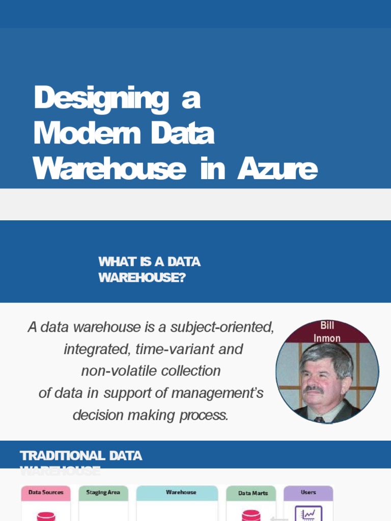 Designing A Modern Data Warehouse in Azure | PDF | Data Warehouse ...