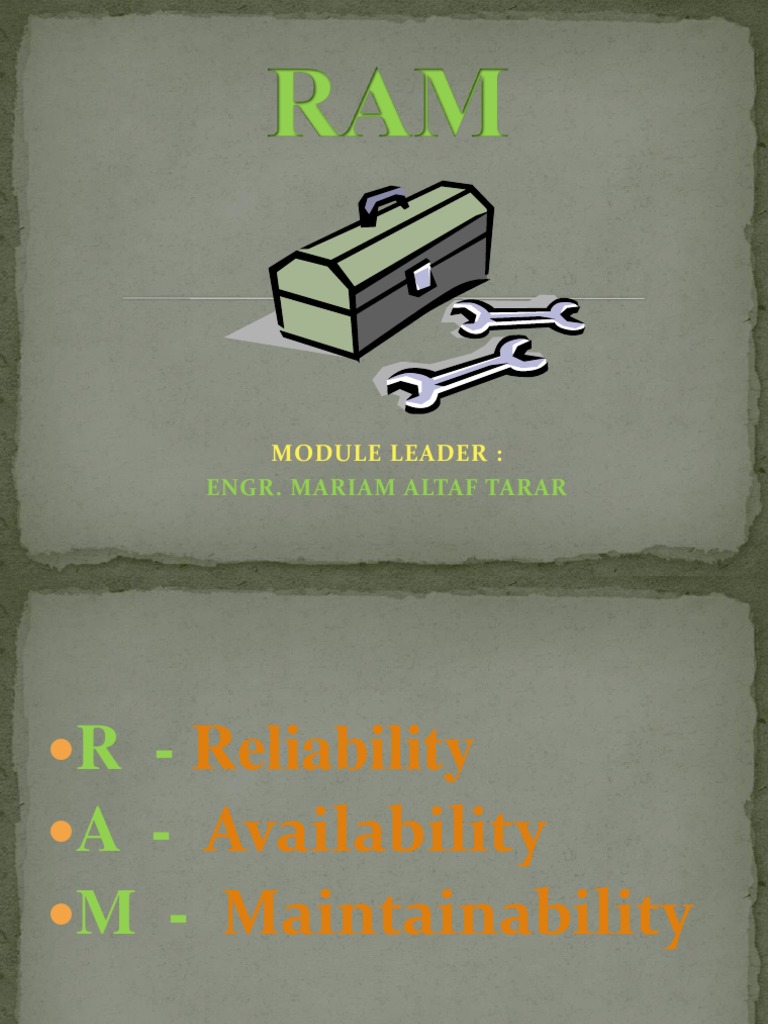 RAM Study Essentials | PDF | Reliability Engineering | Mechanical ...
