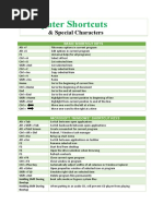 Notepad Complete Shortcut Keys | PDF