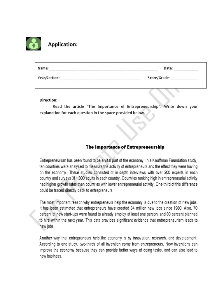 Entrep Activity 22 | PDF | Entrepreneurship | Economies