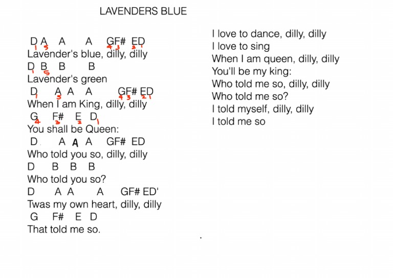 Lavenders Blue | PDF