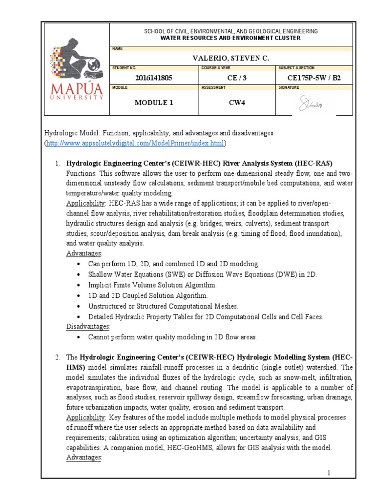Valerio Steven Ce175-5w B2 CW4 | PDF | Geographic Information System | Hydrology